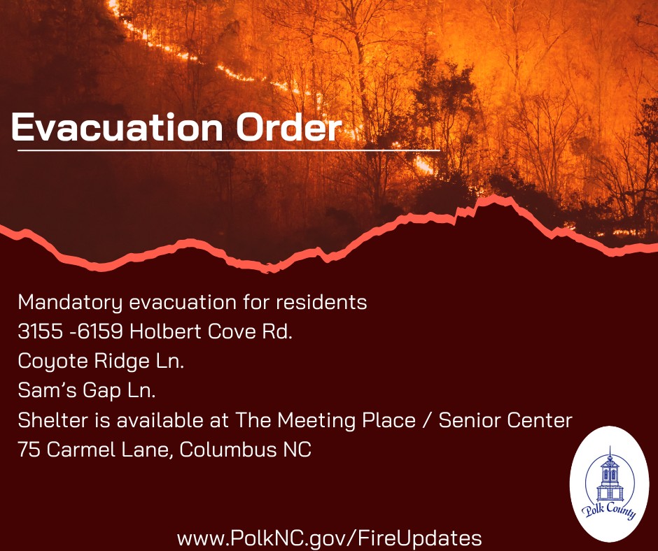 Evacuation area update | The Tryon Daily Bulletin