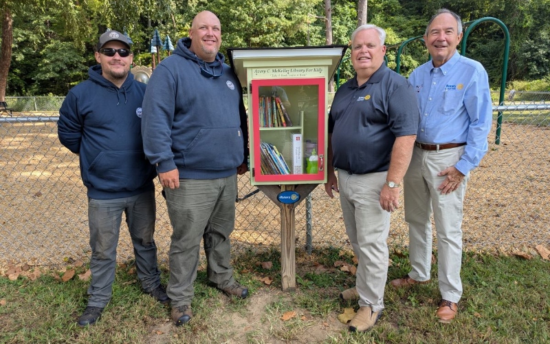 Little Library reopens at Harmon Field playground | The Tryon Daily ...